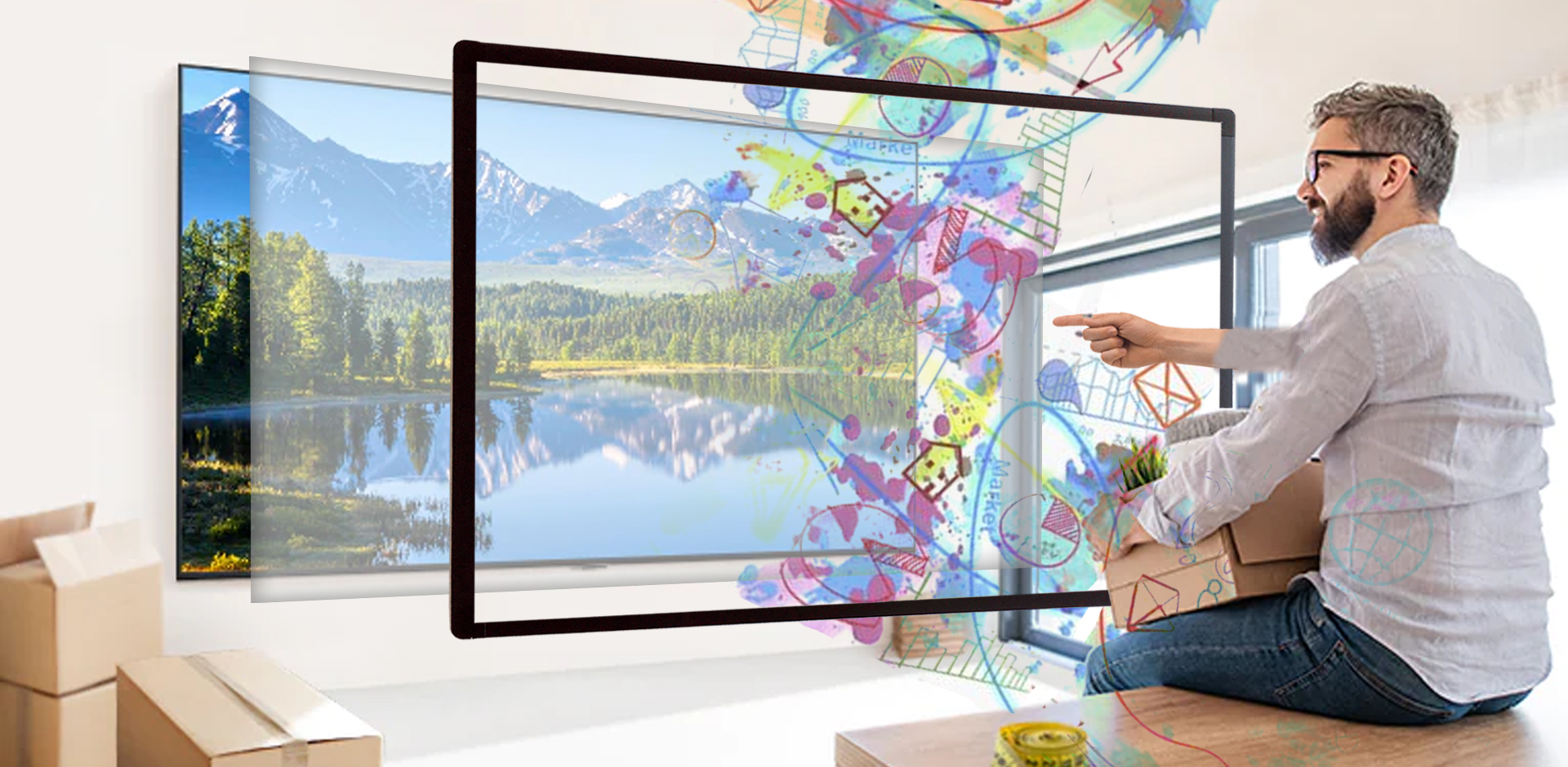 The way of connection for Infrared touch screen overlay | U-Touch ...