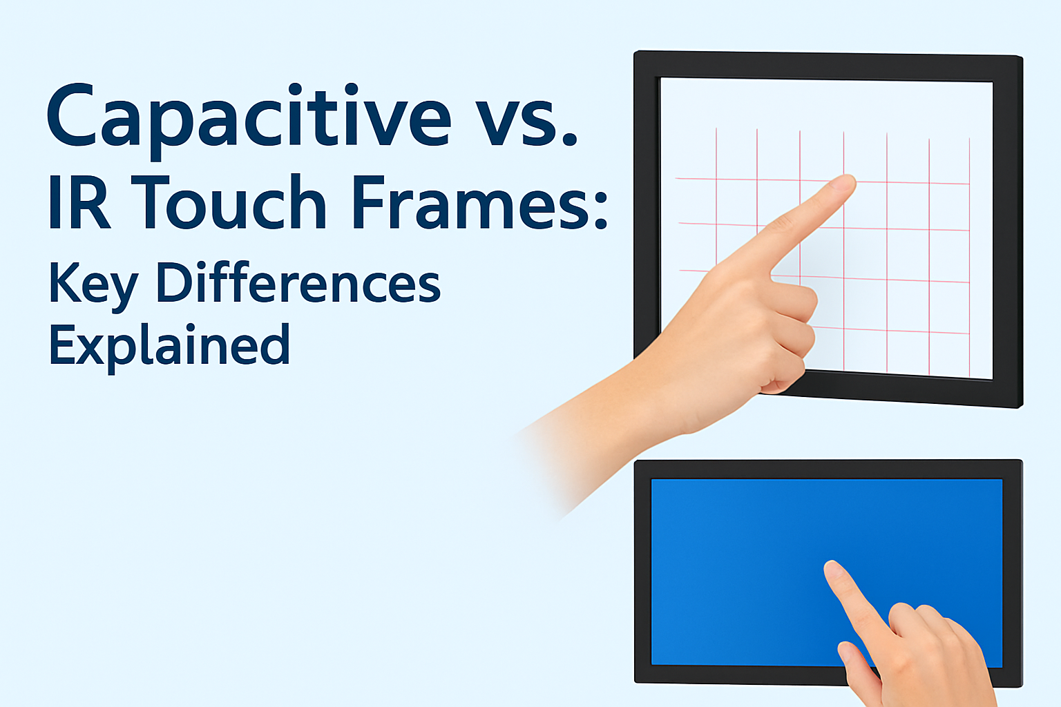 Capacitive vs. IR Touch Frames: Key Differences Explained | U-Touch Technology